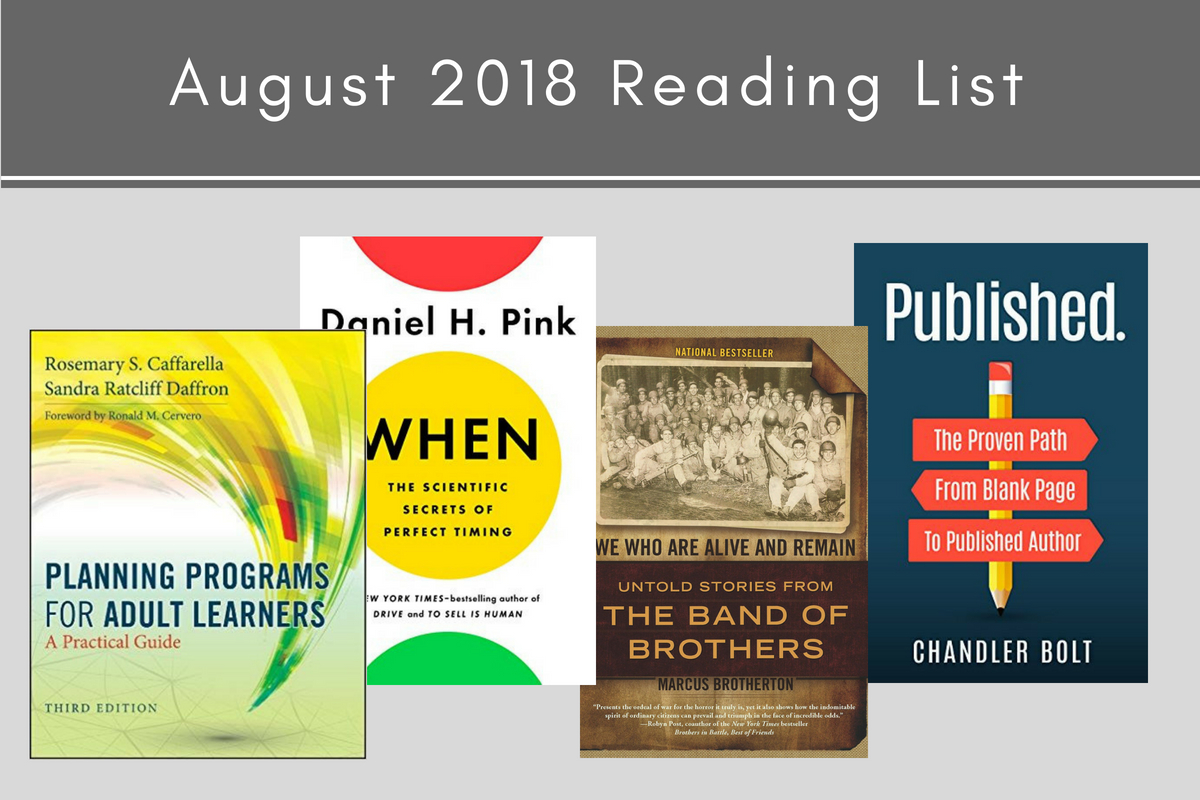 August 2018 Reading List | Tubarks - The Musings of Stan Skrabut