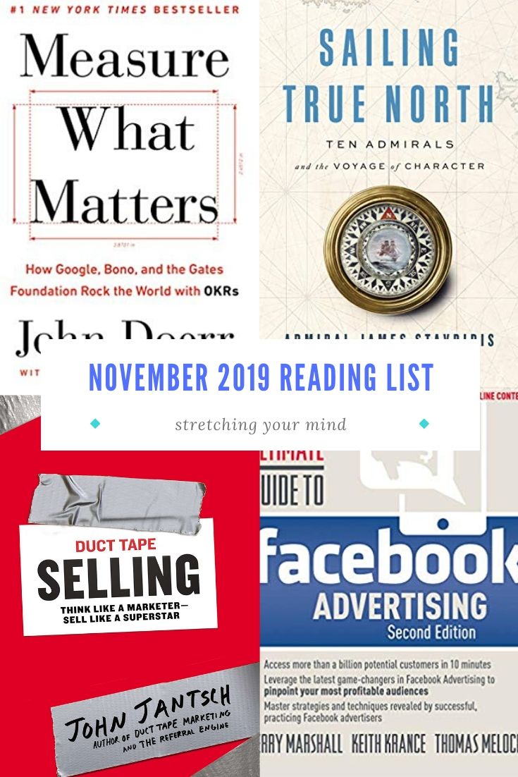November 2019 Reading List | Tubarks - The Musings of Stan Skrabut
